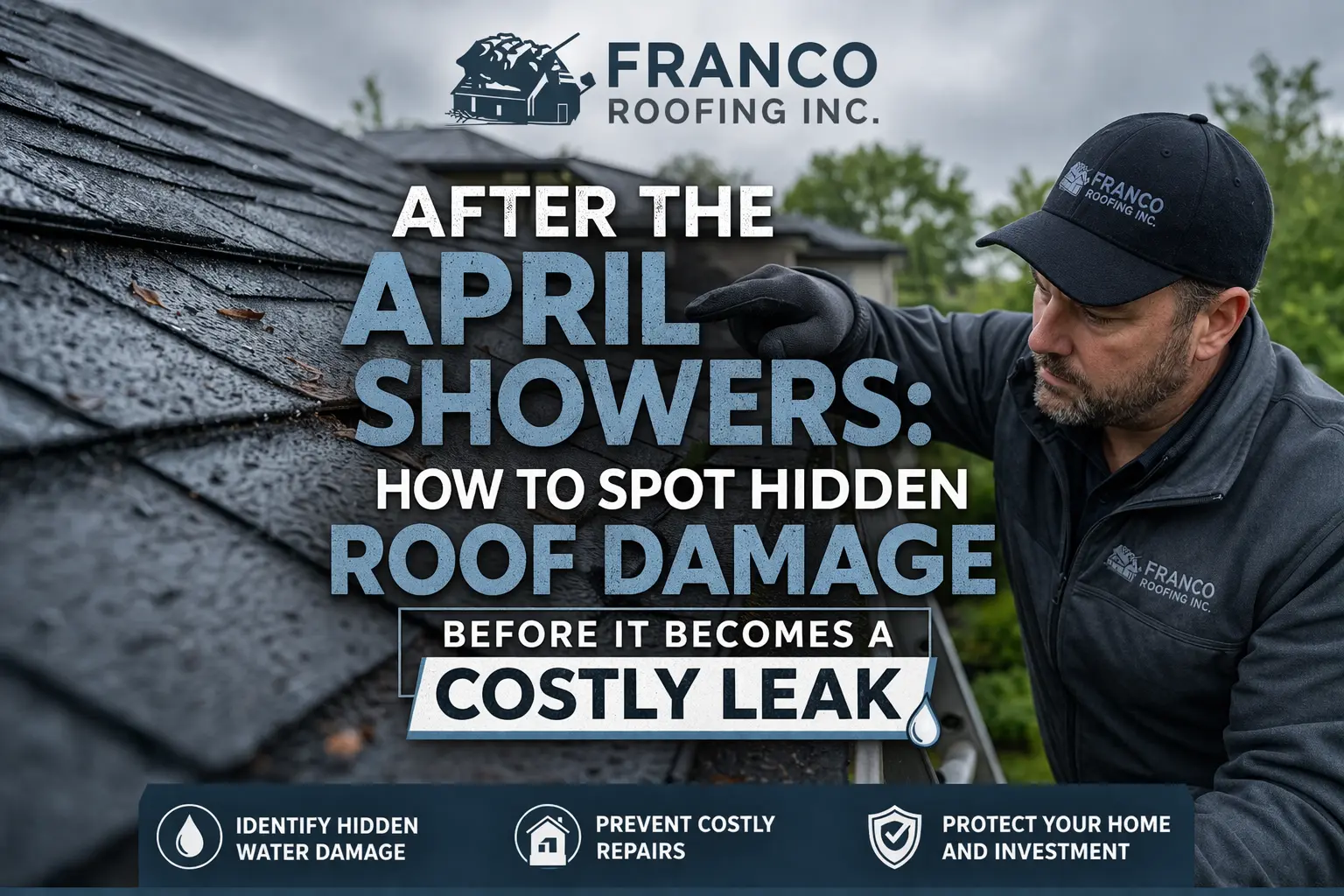 After April Showers: Spot Hidden Roof Damage | Franco Roofing Inc